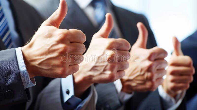 A Display of Team Approval.AI Generated Image Stock Photo - Image of ...