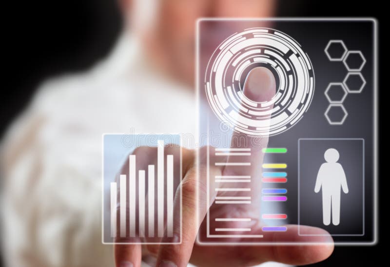 Display Technology of Future Stock Image - Image of device, male: 28152571