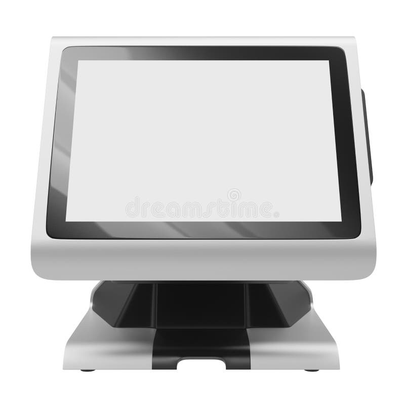 POS all-in-one computer stock image. Image of terminal - 37242629