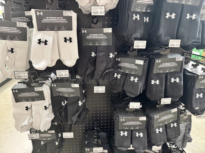 Socks Retail. Assortment of Colorful Socks in Retail Shop Super Socks ...