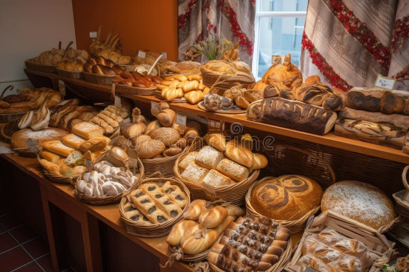 Display of Variety of Artisan Breads, Each One Unique and Special in ...