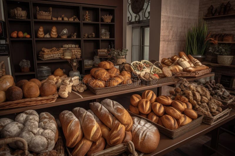 Display of Variety of Artisan Breads, Each One Unique and Special in ...