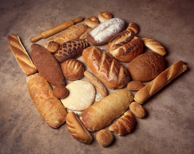 Display of various bread stock image. Image of loaf - 315970399