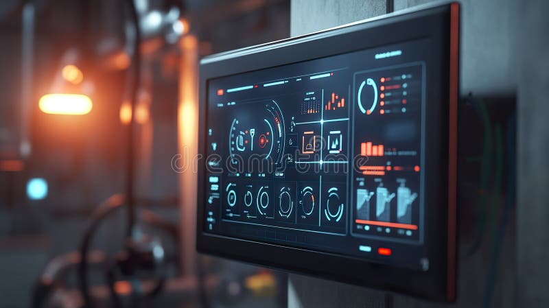 Display of Various Electronic Devices Mounted on a Wall in a Modern ...