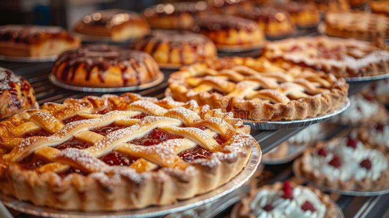 Display Various Pies Bakery Setting Stock Photos - Free & Royalty-Free ...