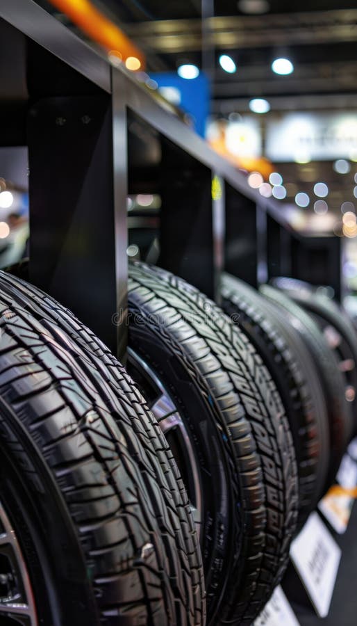 Innovative Tire Designs at Auto Exhibition Showcasing Diversity in ...