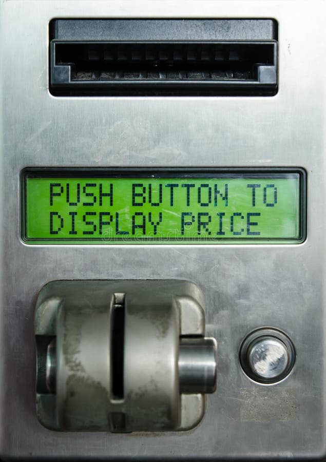 Display of Vending Machin stock image. Image of order - 43560387