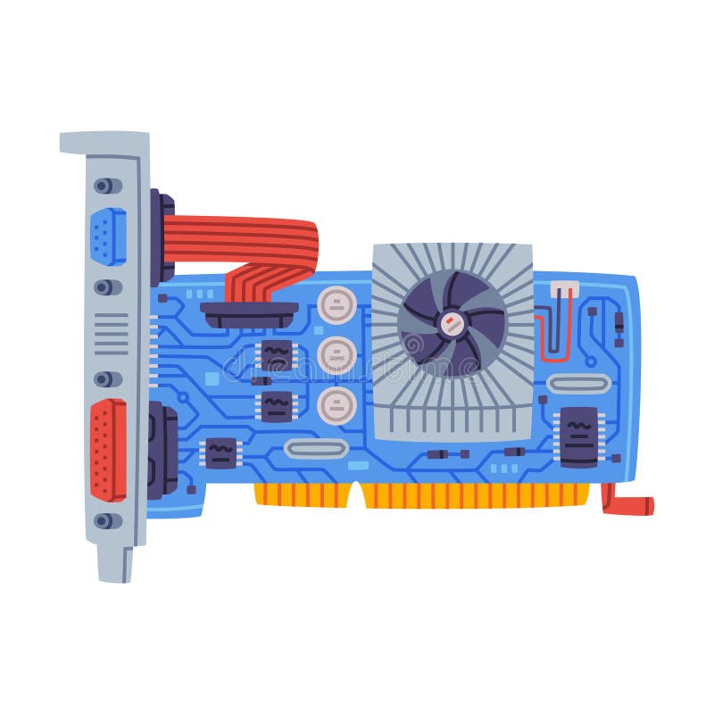 Display Video Card or Graphics Adapter As Personal Computer Accessory ...