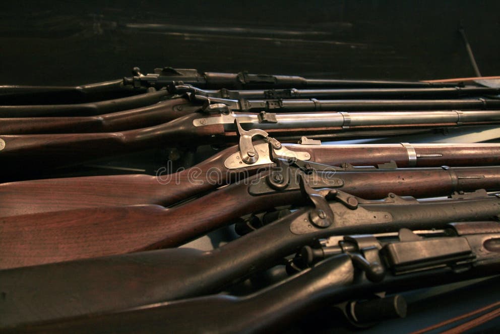 Display of vintage guns stock photo. Image of west, antique - 28836068