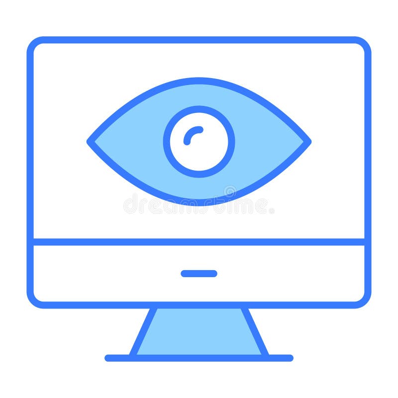 Display Vision Icon Modern Illustration Stock Vector - Illustration of ...