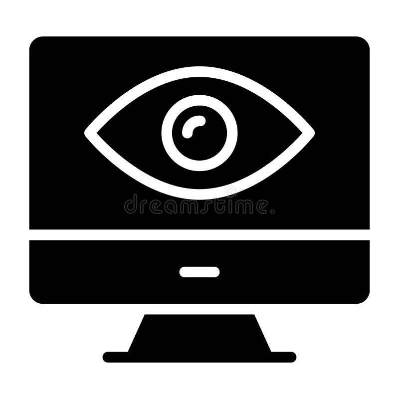 Display Vision Icon Modern Illustration Stock Vector - Illustration of ...