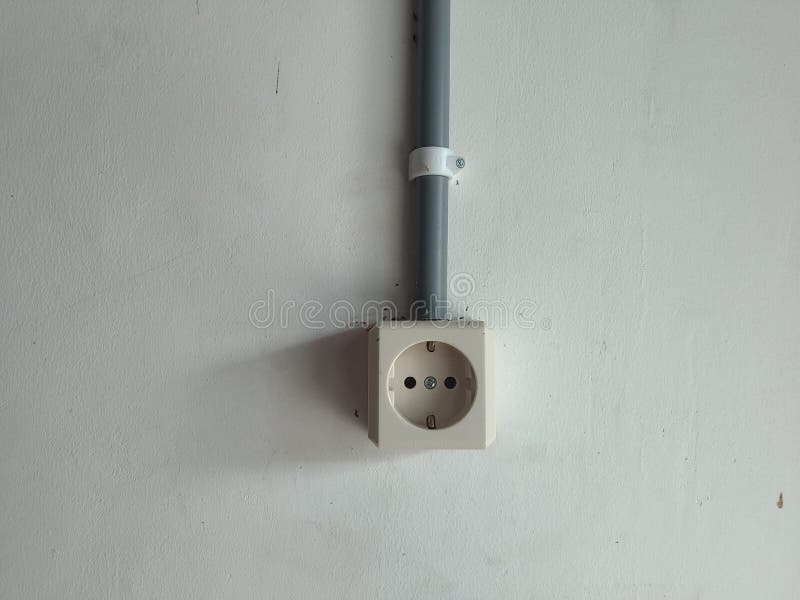 Patch electrical socket stock photo. Image of flooring - 268226438
