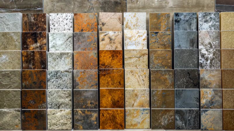 Assorted Wall Tile Samples Showcasing Diverse Textures. Design ...