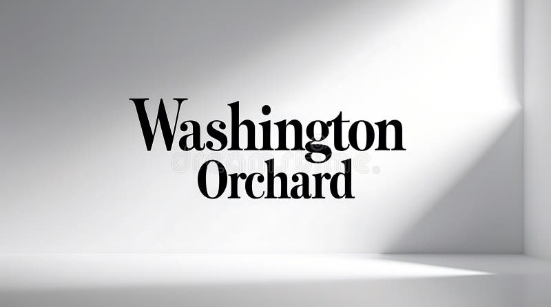 Display of Washington Orchard on a Simple, Lit Background Stock Image ...