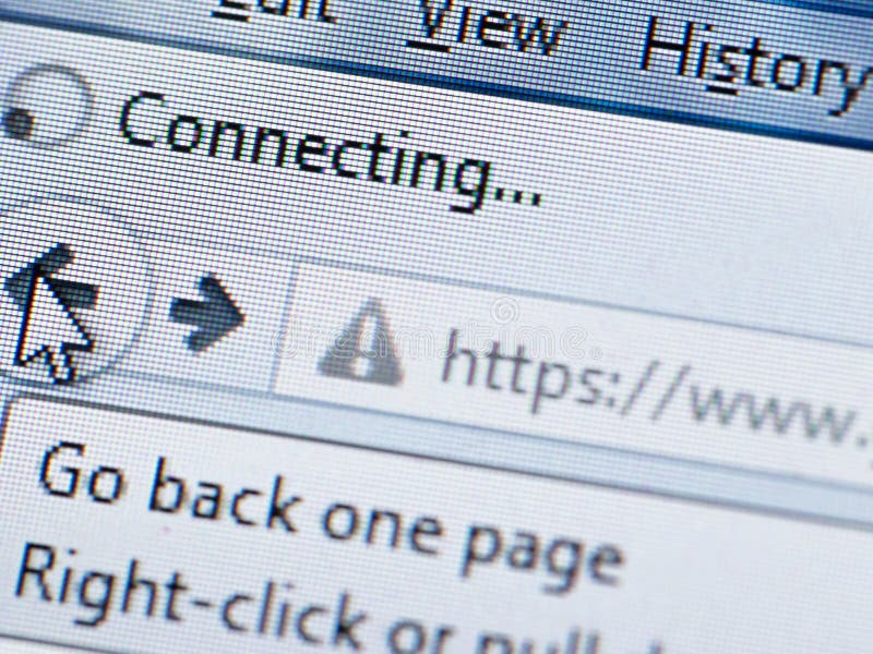 Display with Website on the Screen Stock Image - Image of construction ...