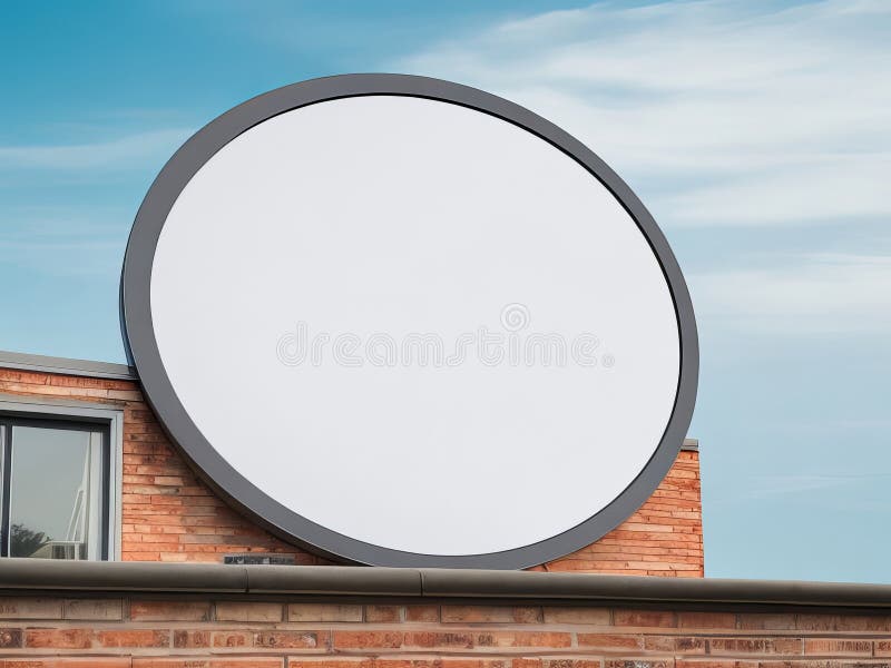 Display Your Logo with Outdoor Signage Design. Stock Illustration ...