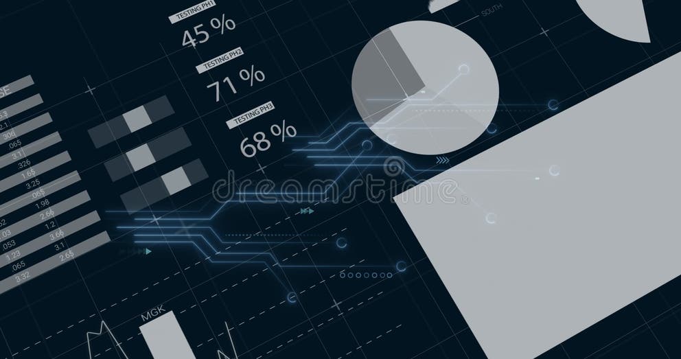 Displaying Abstract Data Dashboard in Virtual Interface, with Pie Chart ...
