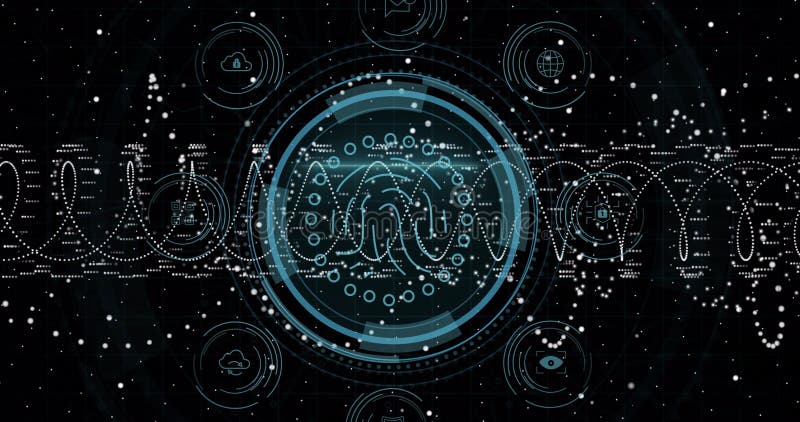 Displaying Central Circular HUD Interface in Network Environment, with ...