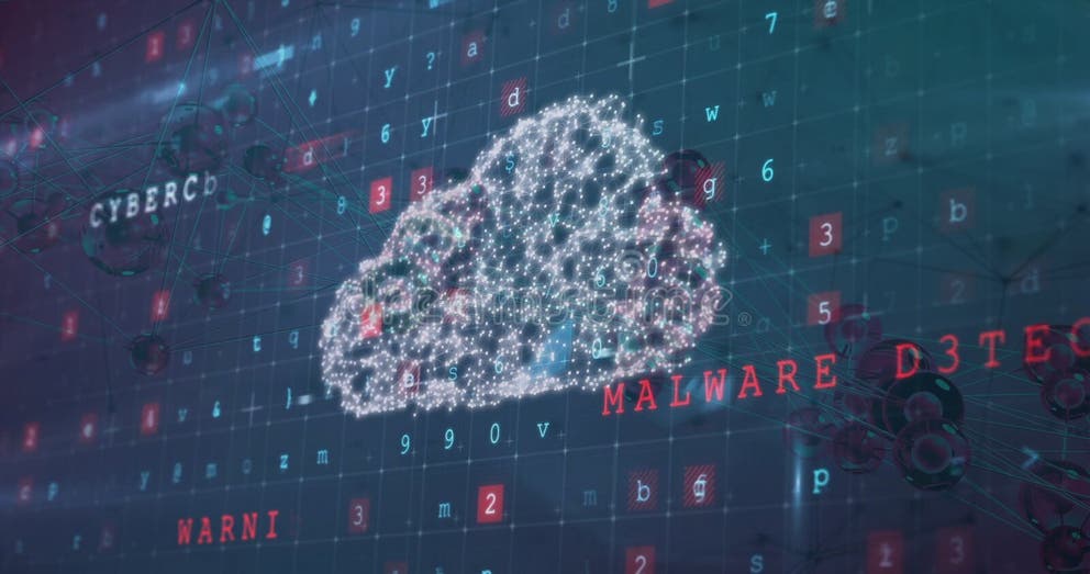 Displaying Cloud Icon Linking Codes on Blue Grid in Virtual Interface ...
