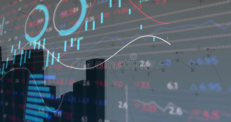 Abstract Data Visualization Stock Market Trend Lines Charts Stock ...