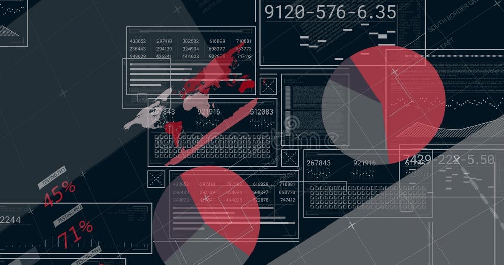 Displaying Digital Analytics Dashboard in Virtual Interface, with World ...