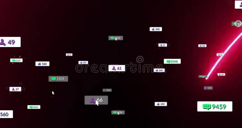 Displaying Floating Metrics in Red-black UI, with Purple Person, Blue ...