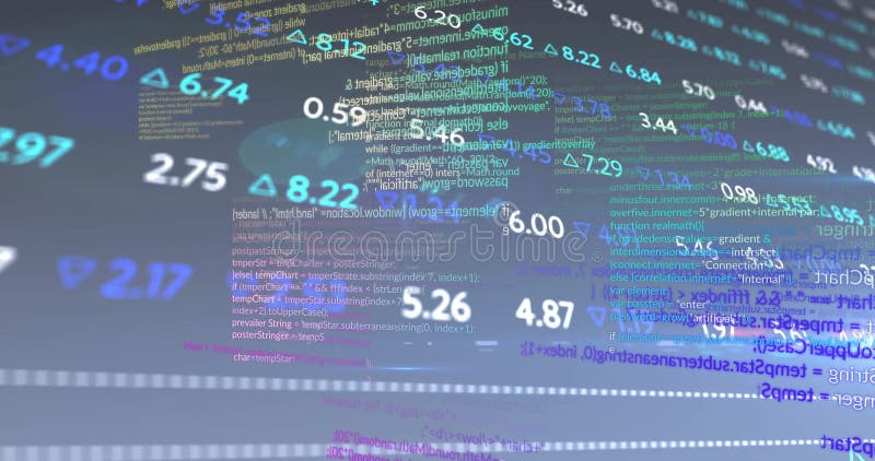 Displaying Floating Numeric Data and Code in Virtual Space, with Triangular Icons and Dotted ...