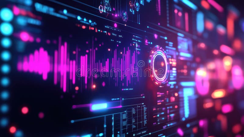 Sound Waves Graphic Dashboard Stock Photos - Free & Royalty-Free Stock ...