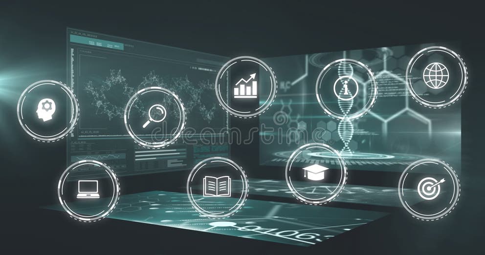 Displaying Holographic Screens in Virtual Data Lab, with Molecular ...