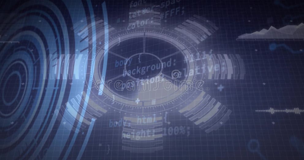 Blue Circular Hud Interface Stock Illustrations – 1,943 Blue Circular ...