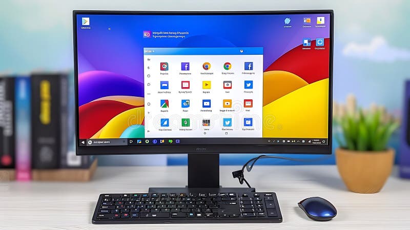 Displaying the Latest Operating System on a Modern Curved Computer ...