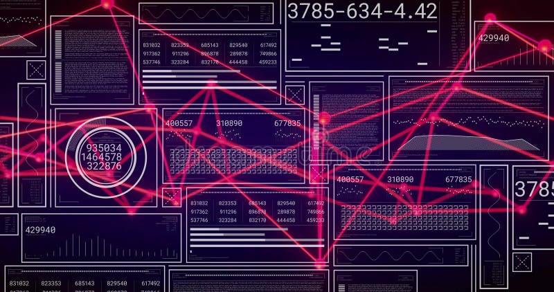 Futuristic Line Graph Glowing Nodes Tech Lines Stock Photos - Free & Royalty-Free Stock Photos ...