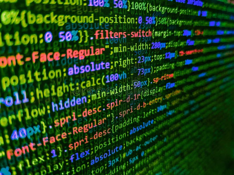 Displaying Program Code On Computer Big Data Storage And Cloud Computing Representation Big 1473