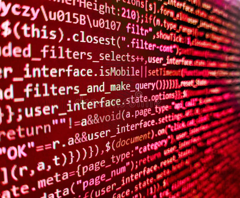 Programming Source Code Abstract Screen Of Software Developer Software Source Code Software