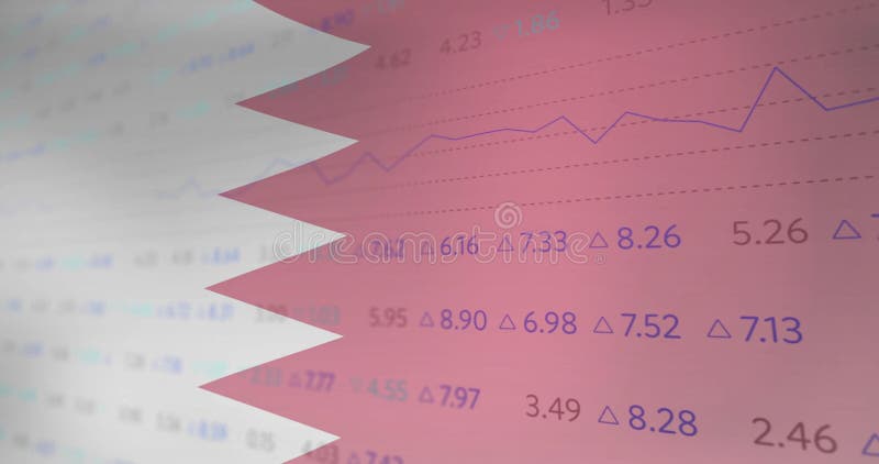 Displaying Qatar Flag Silhouette in Interface, with Numeric Data and ...