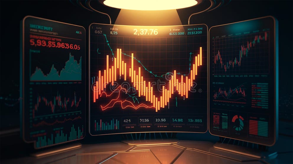 Displaying Realistic 3D Financial Data Visualizations with a Bright ...