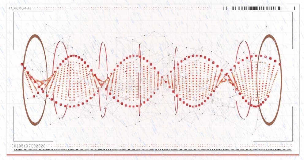 Displaying Red Nodes Linking Via Thin Lines Across White Grid, with ...