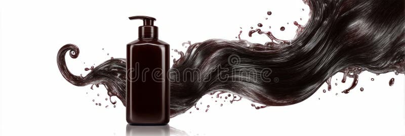 Displaying a Salon-size Shampoo or Conditioner Bottle. Stock Image ...