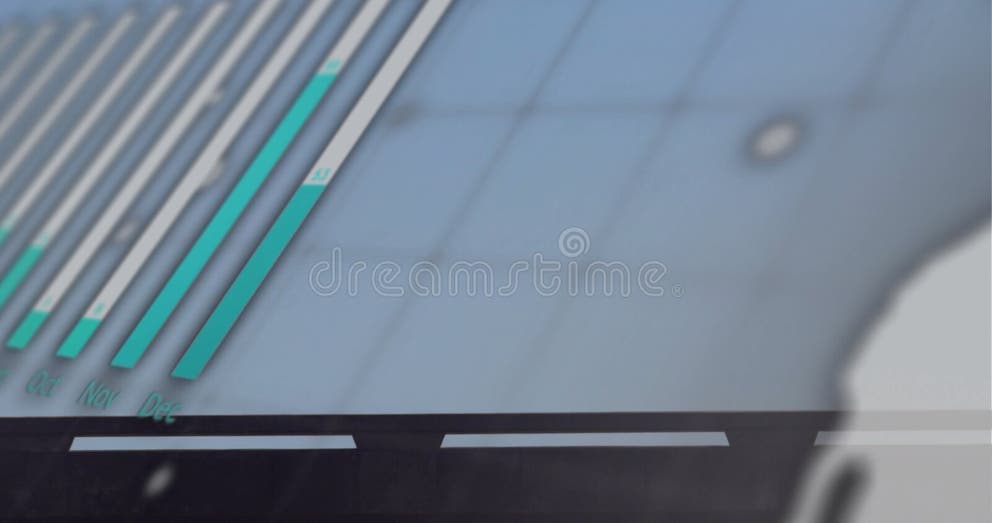 Displaying Turquoise Bar Chart Rising on Dashboard Grid with Map and ...