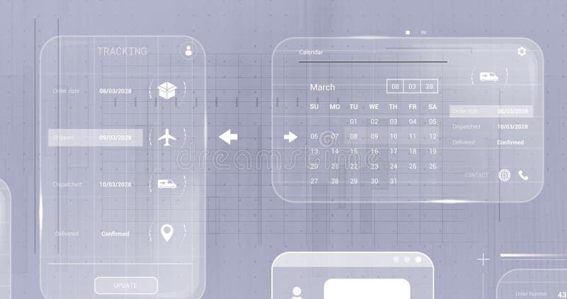 March Ui Calendar Panel Stock Illustrations – 4 March Ui Calendar Panel ...