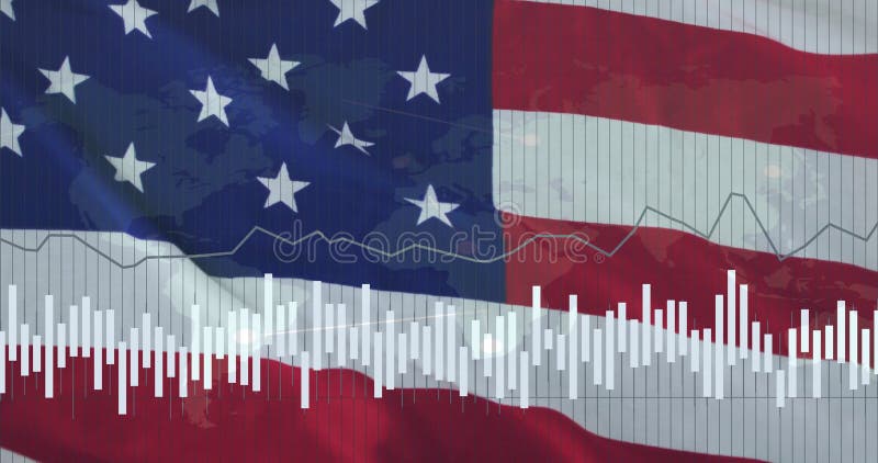 Displaying Vertical Bar Chart, Faint Line Graphs and World Map in ...