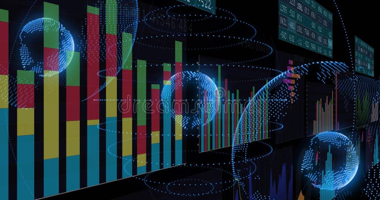 Displaying Vertical Bar Charts and Globes in Dark Virtual Data Space ...