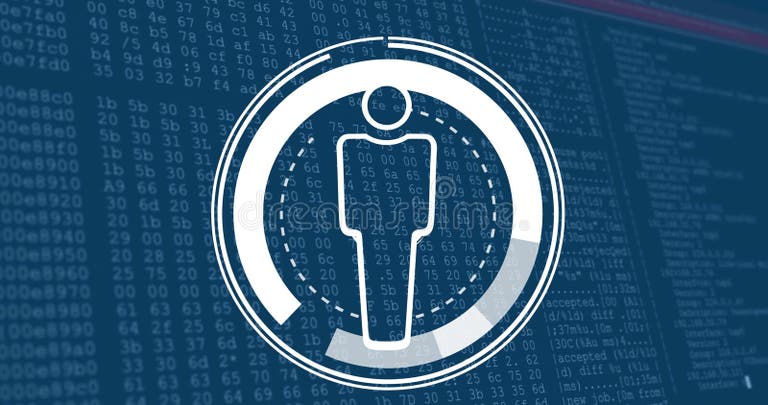 Displaying White Human Icon Pulsing in Concentric Rings on Security ...