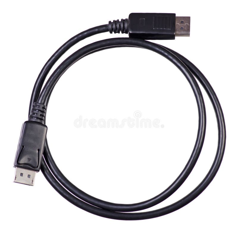Displayport Cable Isolation Stock Image - Image of interconnect, signal ...