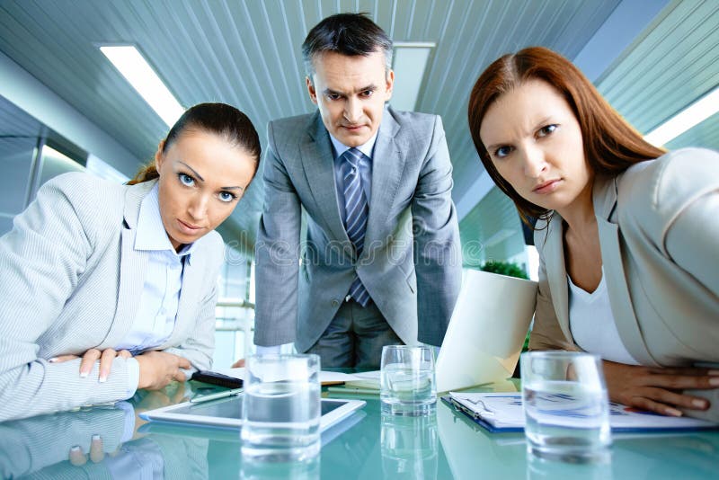 Displeasure stock image. Image of emotion, corporate - 30953559