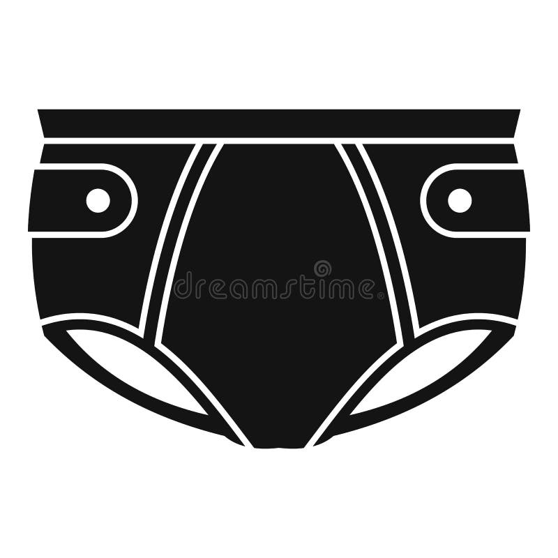 Disponsable Diaper Icon, Simple Style Stock Vector - Illustration of ...