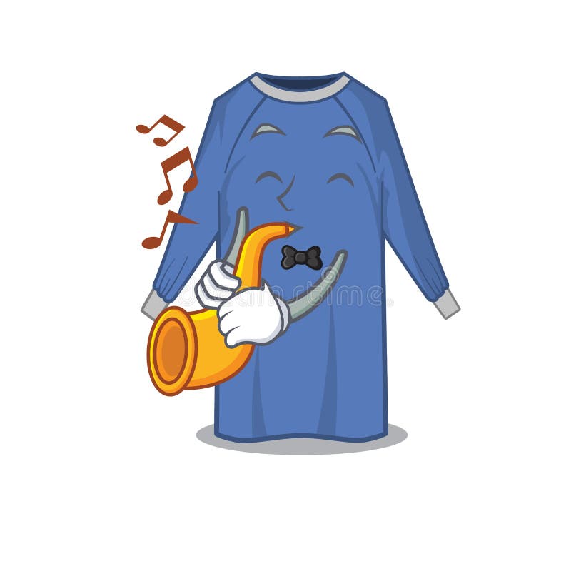 Disposable Clothes Musician of Cartoon Design Playing a Trumpet Stock ... Disposable Clothes Musician of Cartoon Design Playing a Trumpet Stock ...