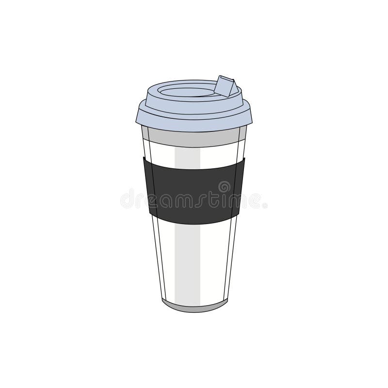 Disposable Coffee Cup. Hot Beverage Container. Takeaway Drink Symbol ...