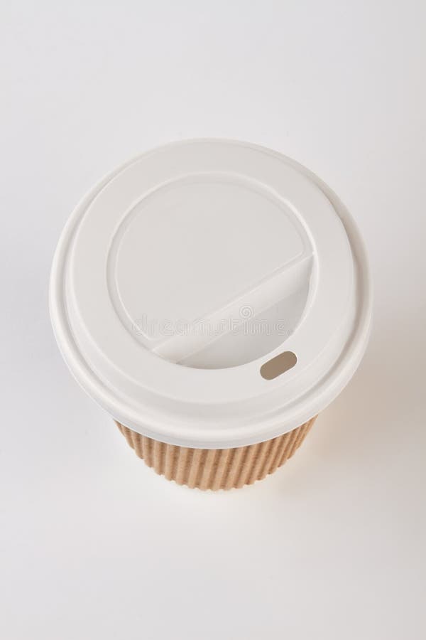 Disposable Coffee Cup, Top View. Stock Image - Image of away ...