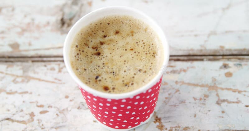 Disposable Coffee Cup on Tree Stump in a Sunny Forest, Eco-friendly ...